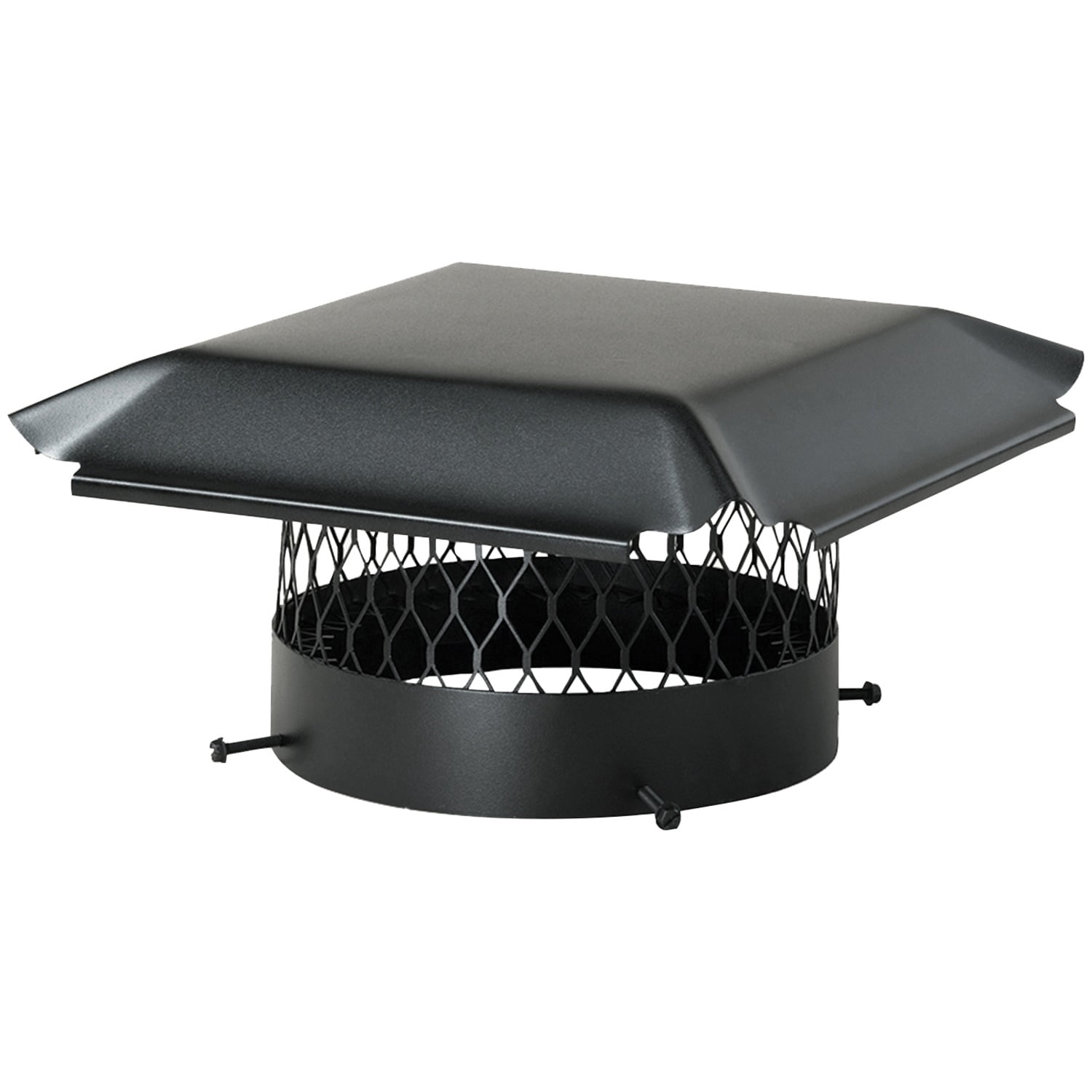 Draft King Single-Flue Black Galvanized-Steel Round Slip-in Welded-Leg ...