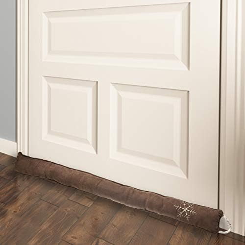Draft Stopper for Bottom of Door - 36-Inch, Brown - Under-Door Blocker ...