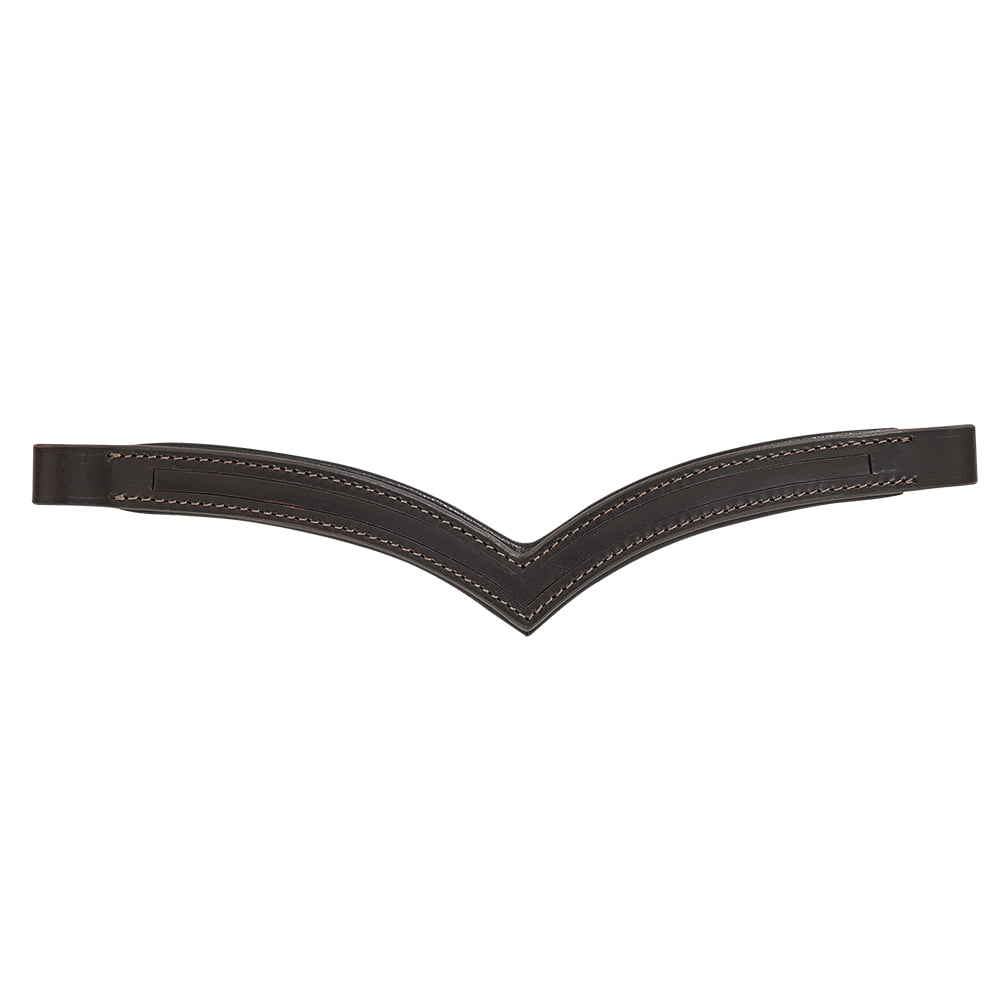 Draft V Shape Hilason English Padded Bridle Browband Blanks Empty ...