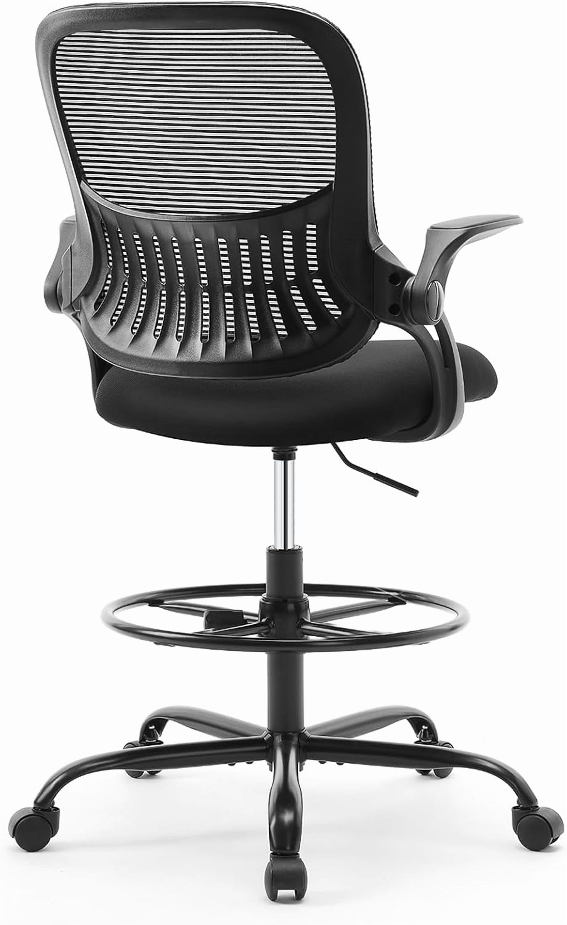 Drafting Chair - Ergonomic Tall Office for Standing Desk, Counter with ...