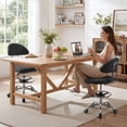 Drafting Chair Height Adjustable - 360° Swivel Ergonomic Office Chair ...