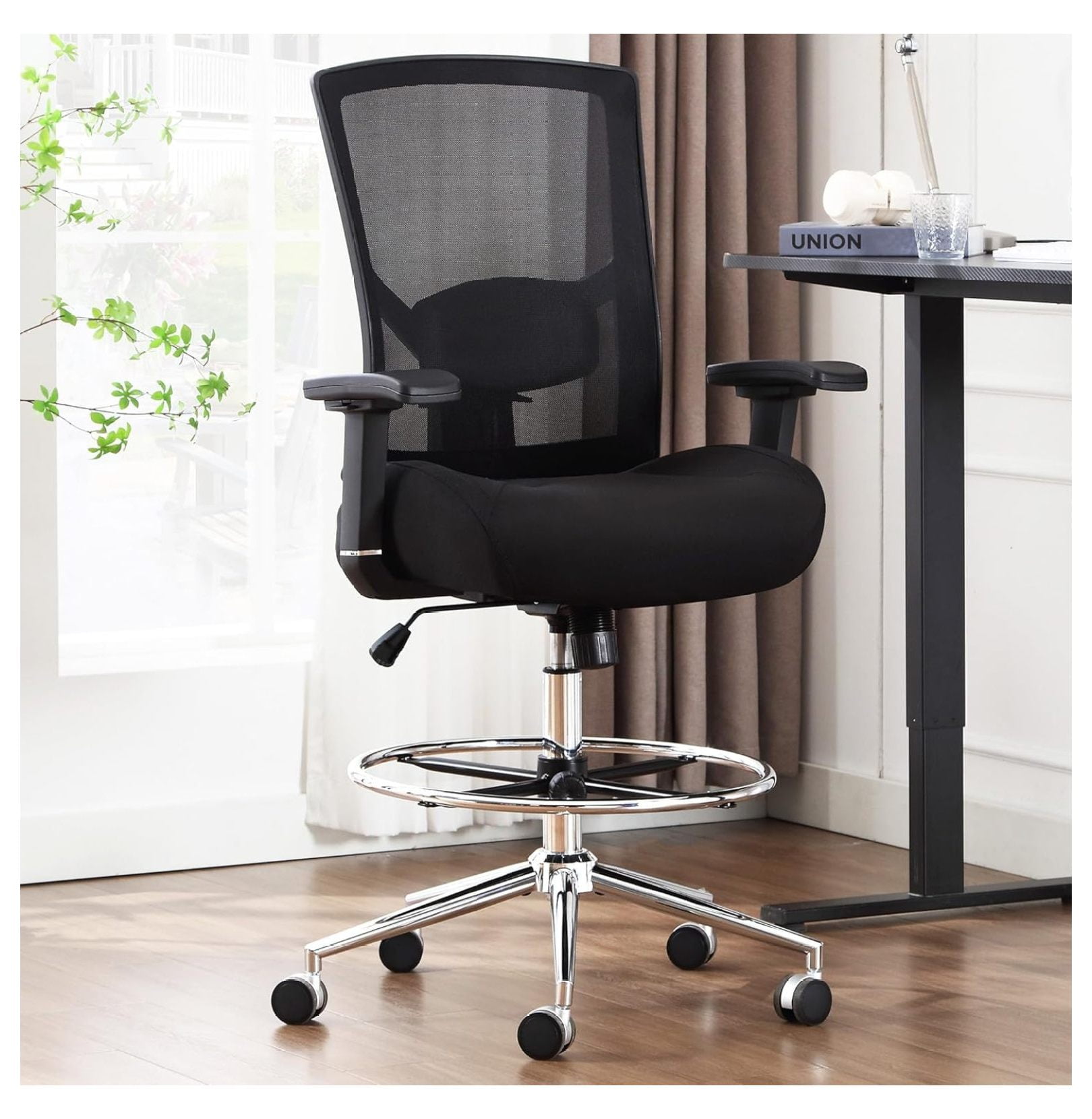 Drafting Chair Tall Office Chair for Standing Desk,400 lbs, Extra Wide ...
