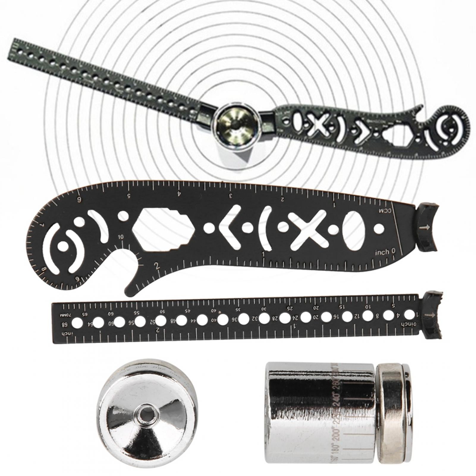 Drafting Ruler, Black Iron Multifunction Drawing Ruler Tool Innovative ...