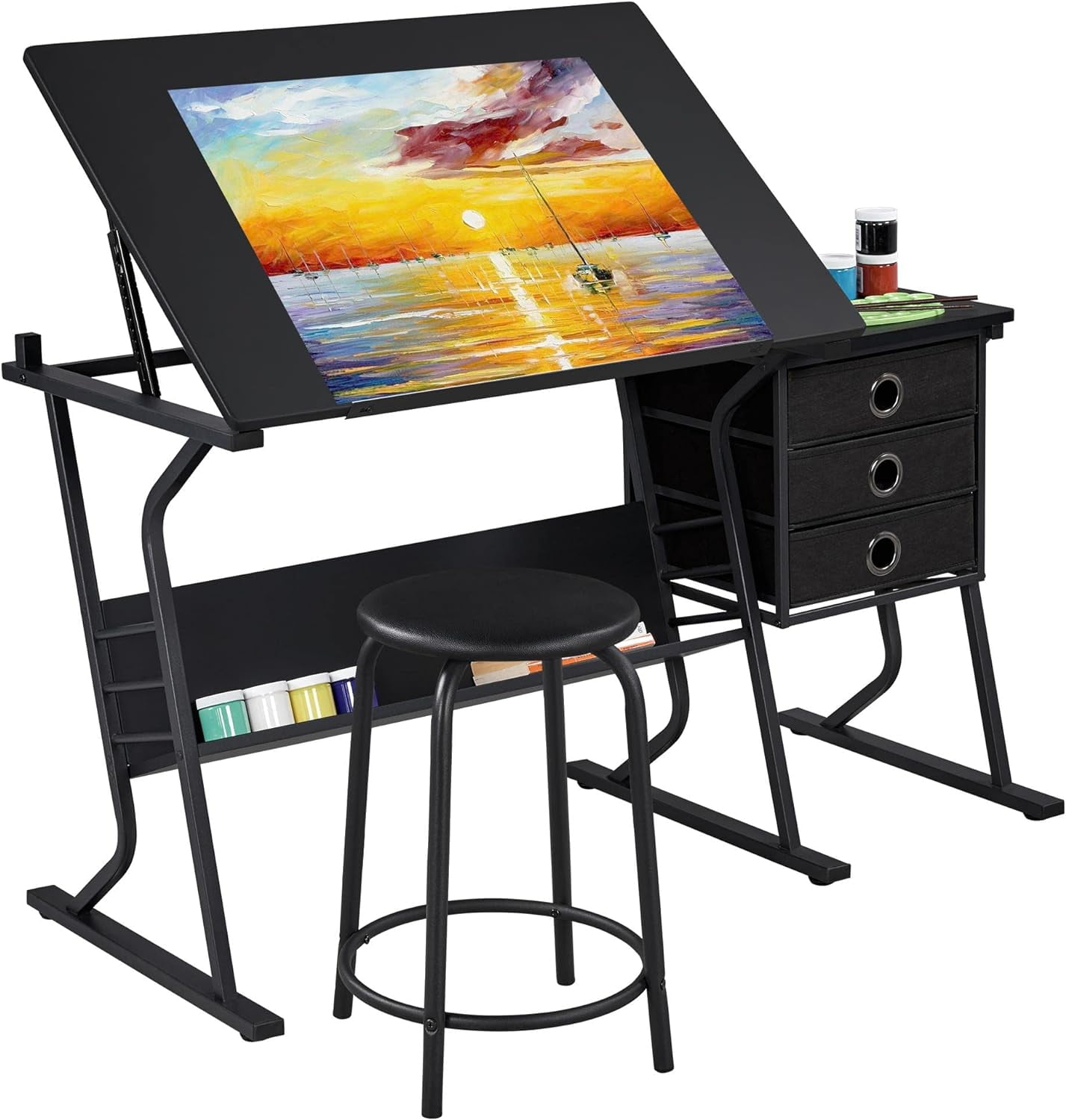 Drafting Table for Adults/Artists, Drawing Desk, Tabletop Adjustable ...