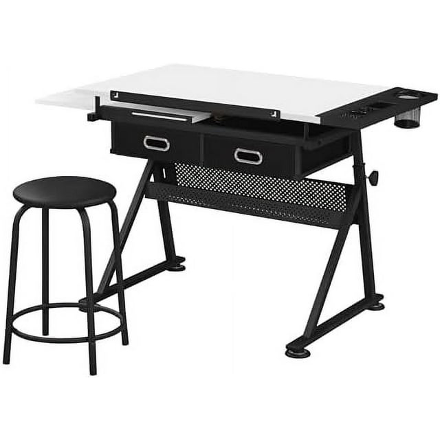 Drafting Table Desk Drawing Table with Wooden Art Desk for Adults ...