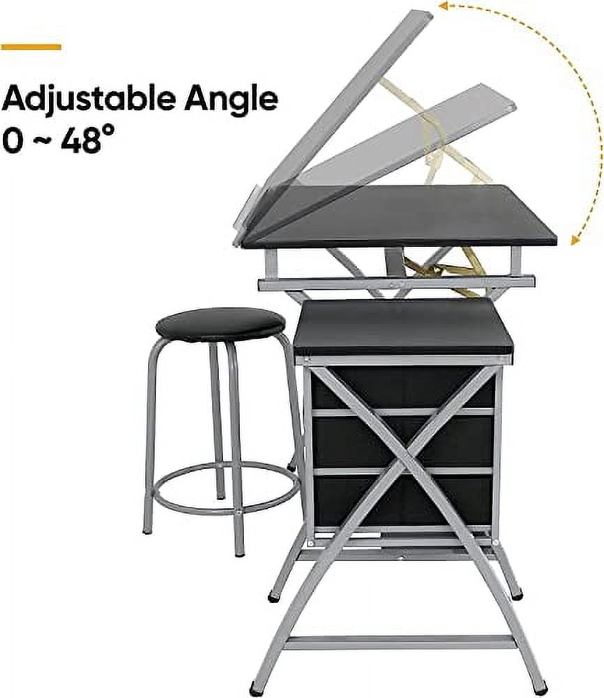 Drafting Table Drawing Desk Art Craft Adjustable Tabletop Craft Table w ...