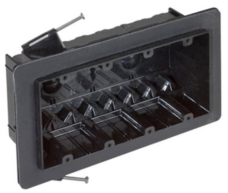Drafttight 9.38"L x 7"W x 3.6"H 4 Gang Electrical Outlet Box 60 CUIN W ...