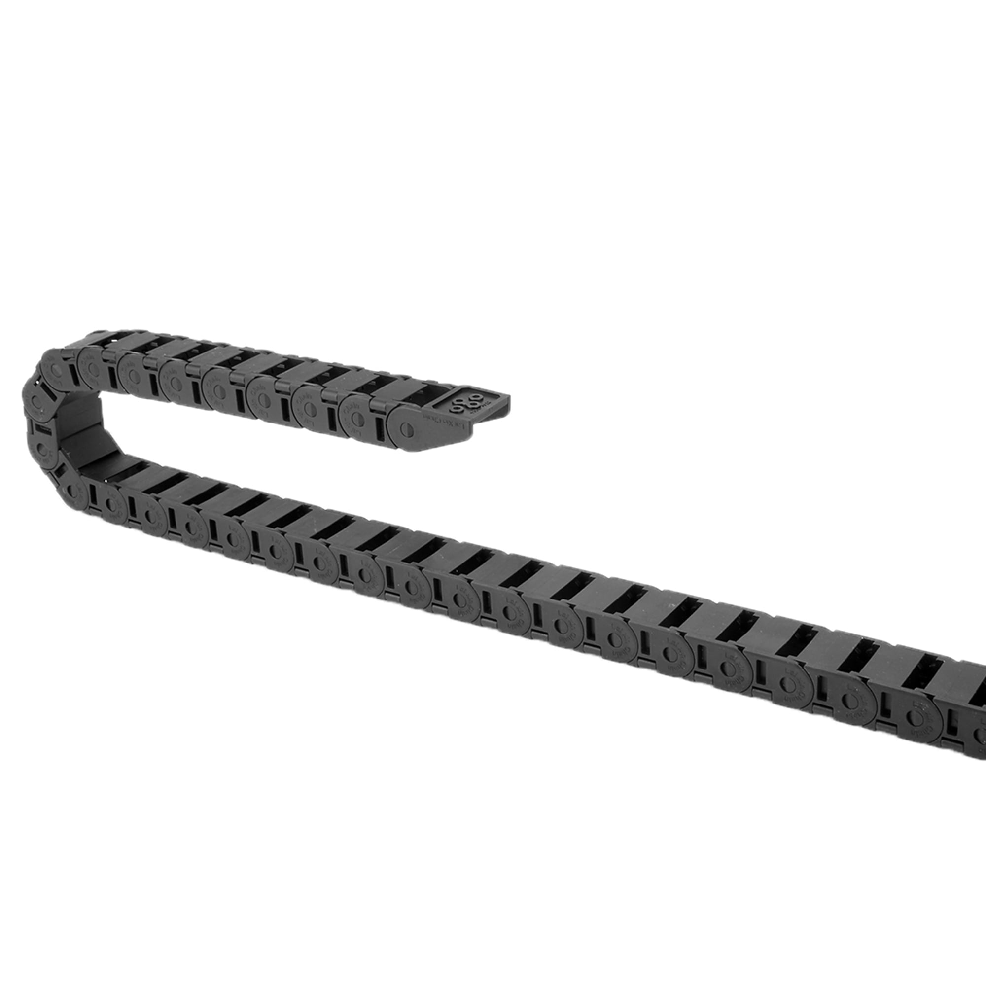 Drag Chain Cable Carrier Open Type with End Connector R38 18X25mm 1.5 ...