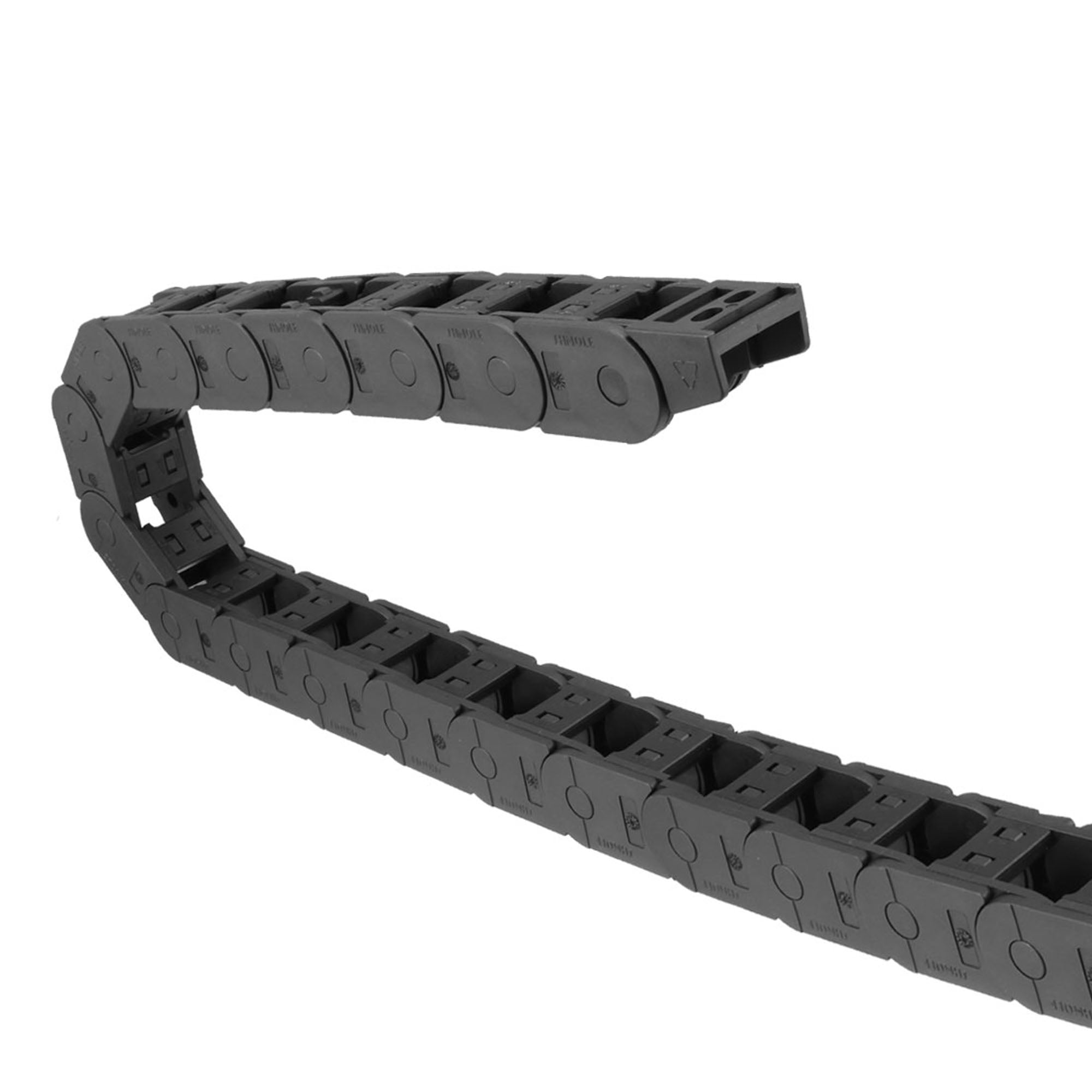 Drag Chain Cable Carrier Open Type with End Connectors R55 25X25mm 1 ...