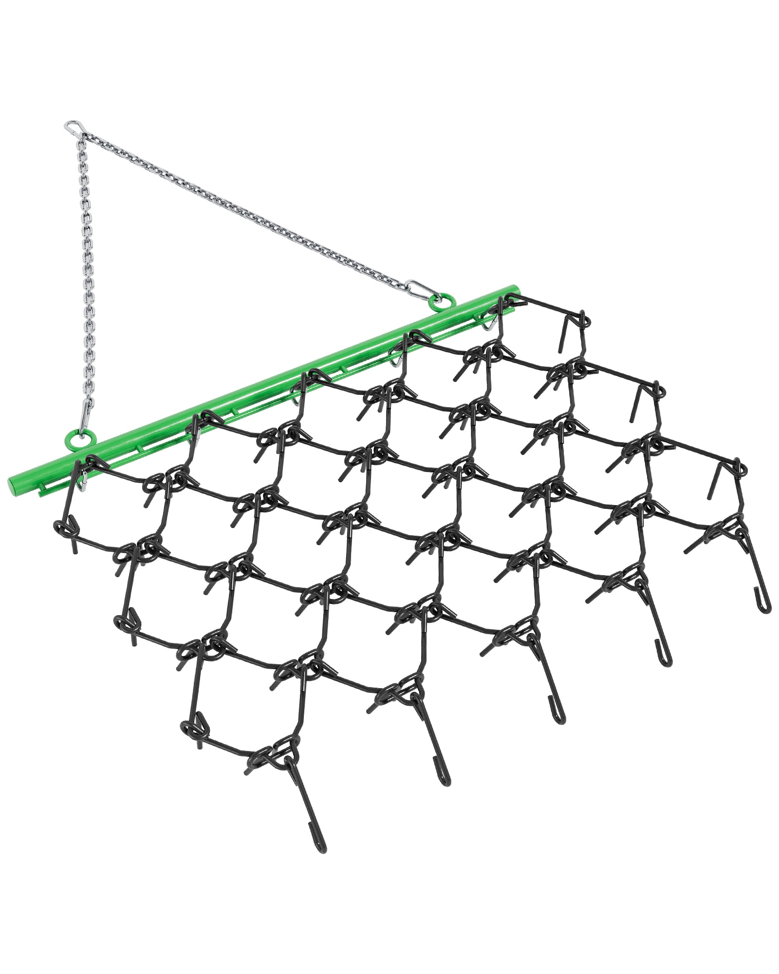 Drag Harrow, 5 ft x 4.5 ft Durable Chain Harrow with Sharp Teeth ...