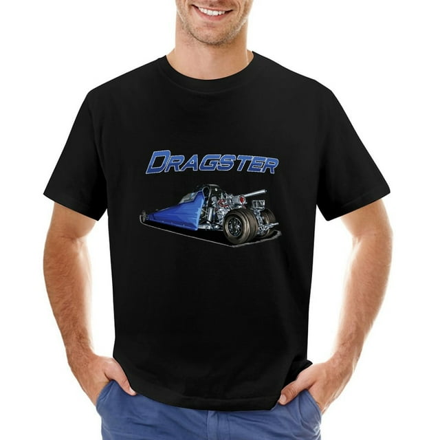 Drag Racing Car Dragster Vintage T-shirt Mens Cotton Classic Crewneck ...