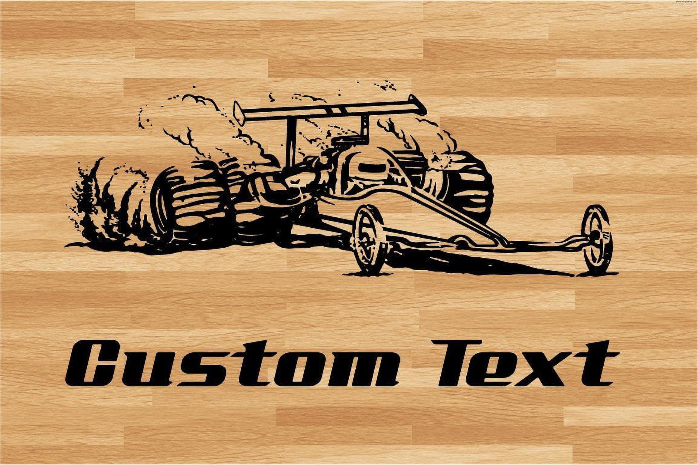 Drag Racing Dragster Car Wall Decal - Auto Wall Mural - Vinyl Stickers ...