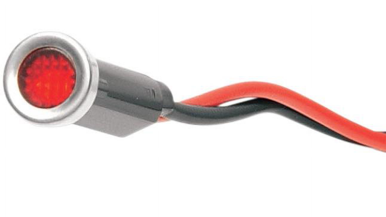 Drag Specialties 2212-0111 Snap-In Indicator Light - Red Indicator ...