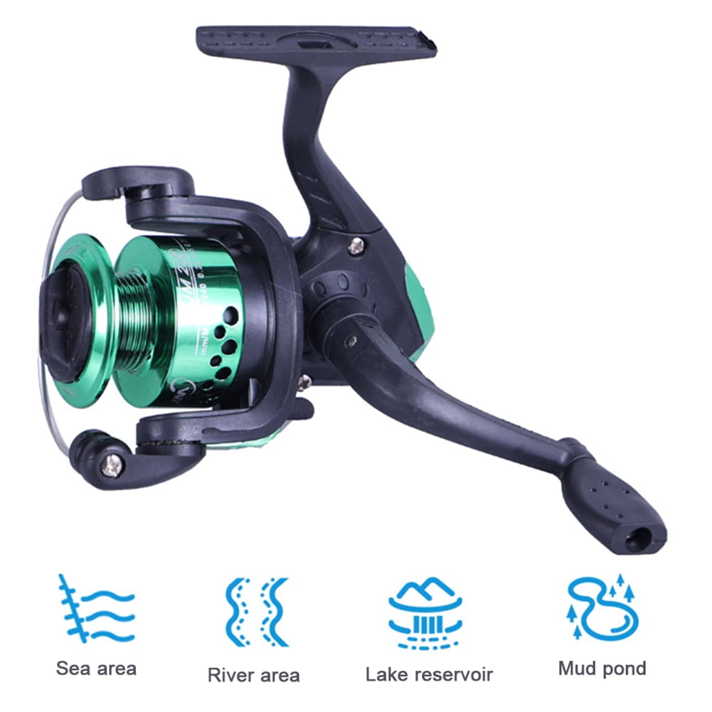 Drag Spool Wheel L/R Handle Interchangeable Spinning Fishing Reel ...