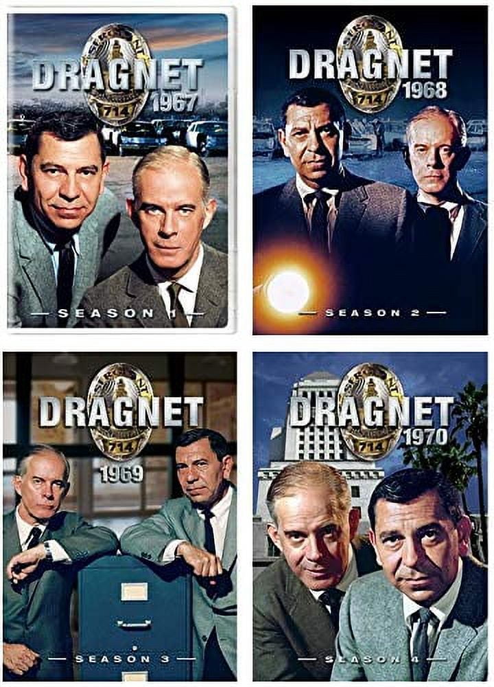 Dragnet: Complete TV Show Series from 1960s, Seasons 1-4 DVD Collection ...
