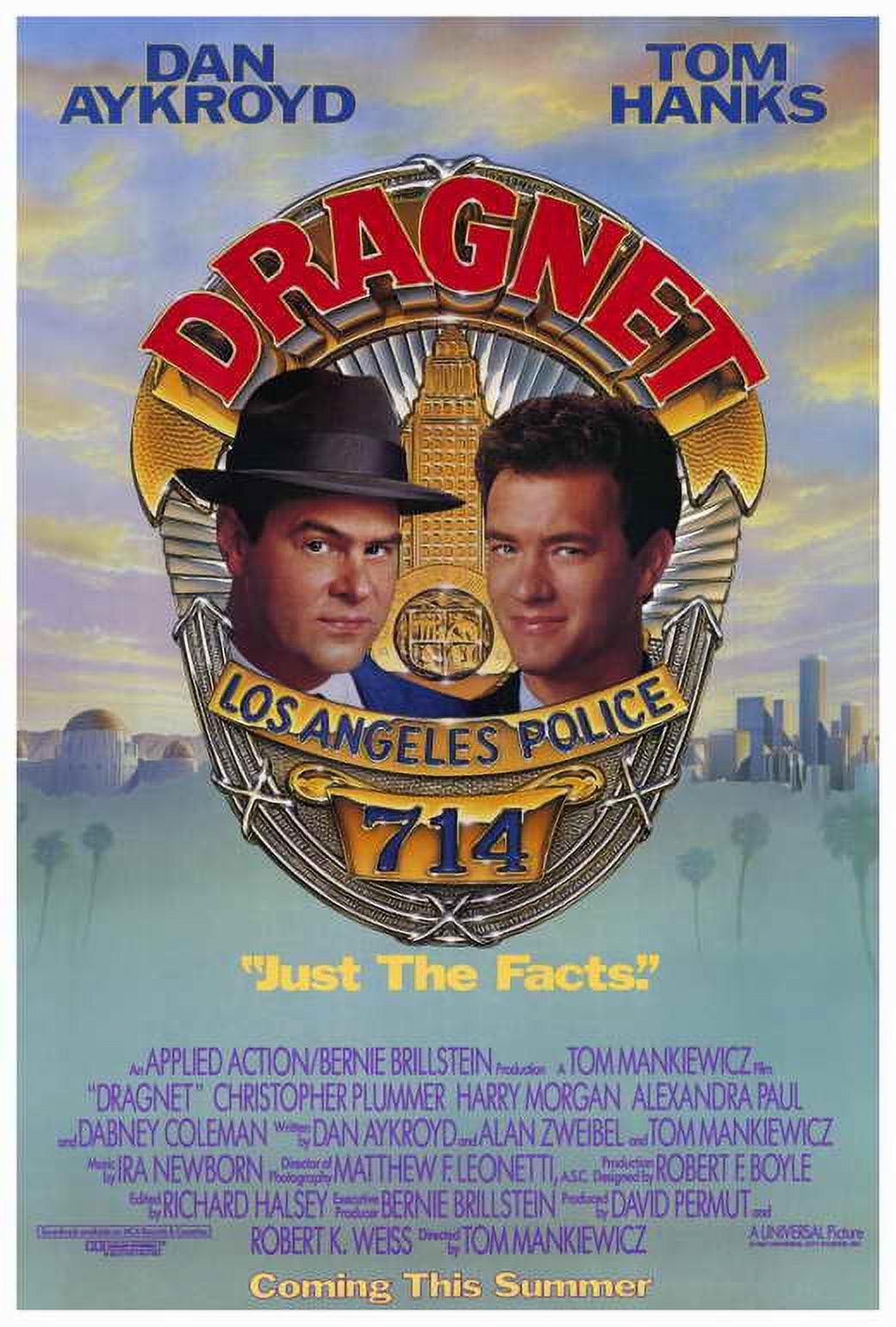 Dragnet - movie POSTER (Style A) (27" x 40") (1987) - Walmart.com