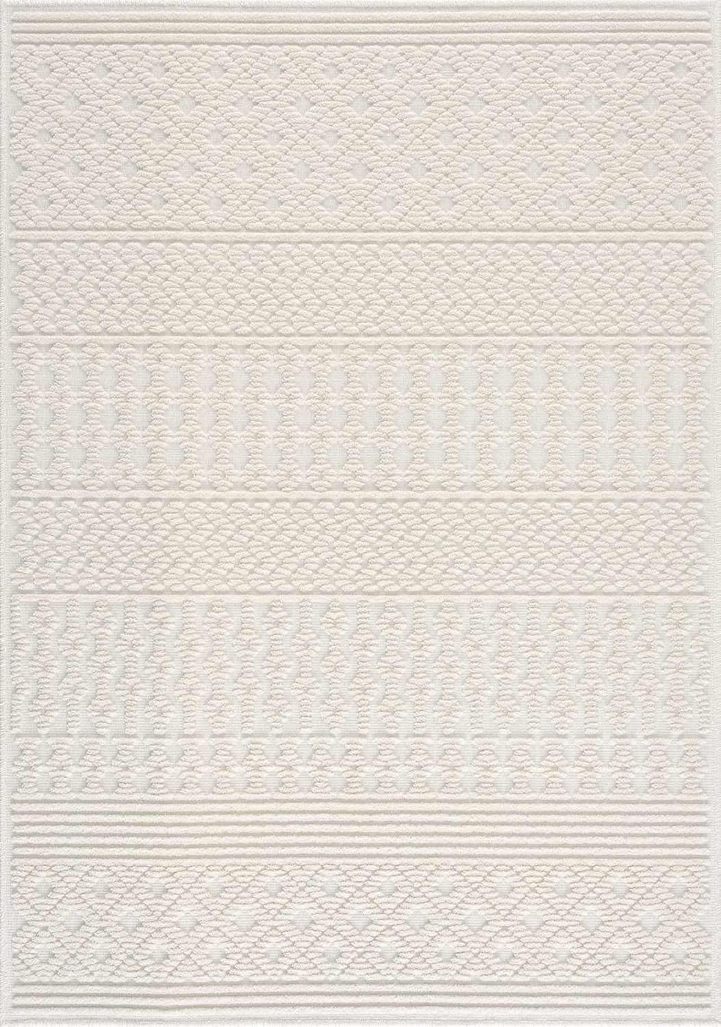 Drago High Low Textured Large Area Rug - Boho Moroccan Geometric Rug ...