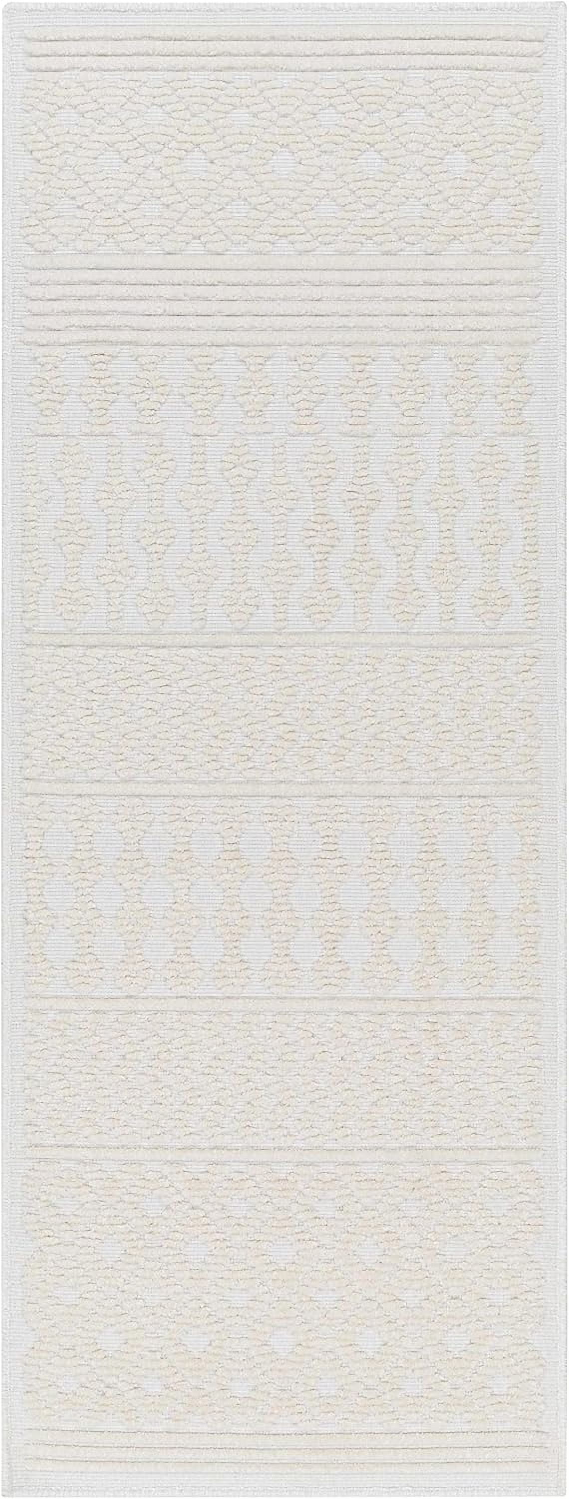 Drago High Low Textured Runner Rug - Boho Moroccan Geometric Rug for ...