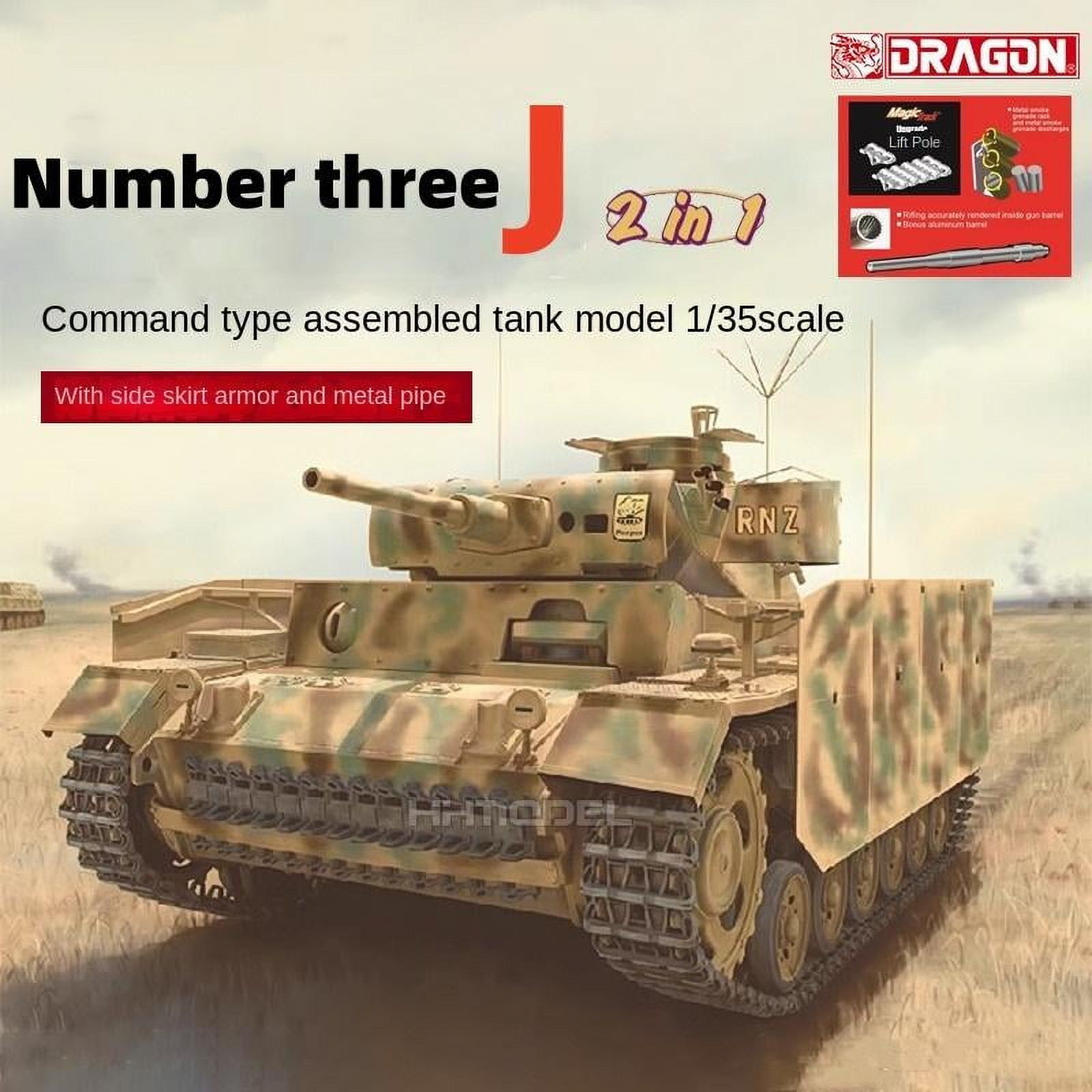 Dragon 6628 Scale 1/35 Pz.Bef.Wg.III Ausf.J / Pz.III Ausf.J (Tp) Early ...