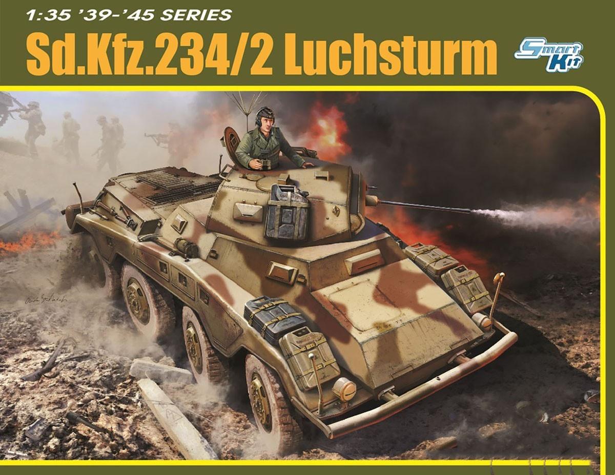 Dragon 6696 1/35 Sd.Kfz.234/2 Luchsturm w/Metal Car Width Pole/Metal ...