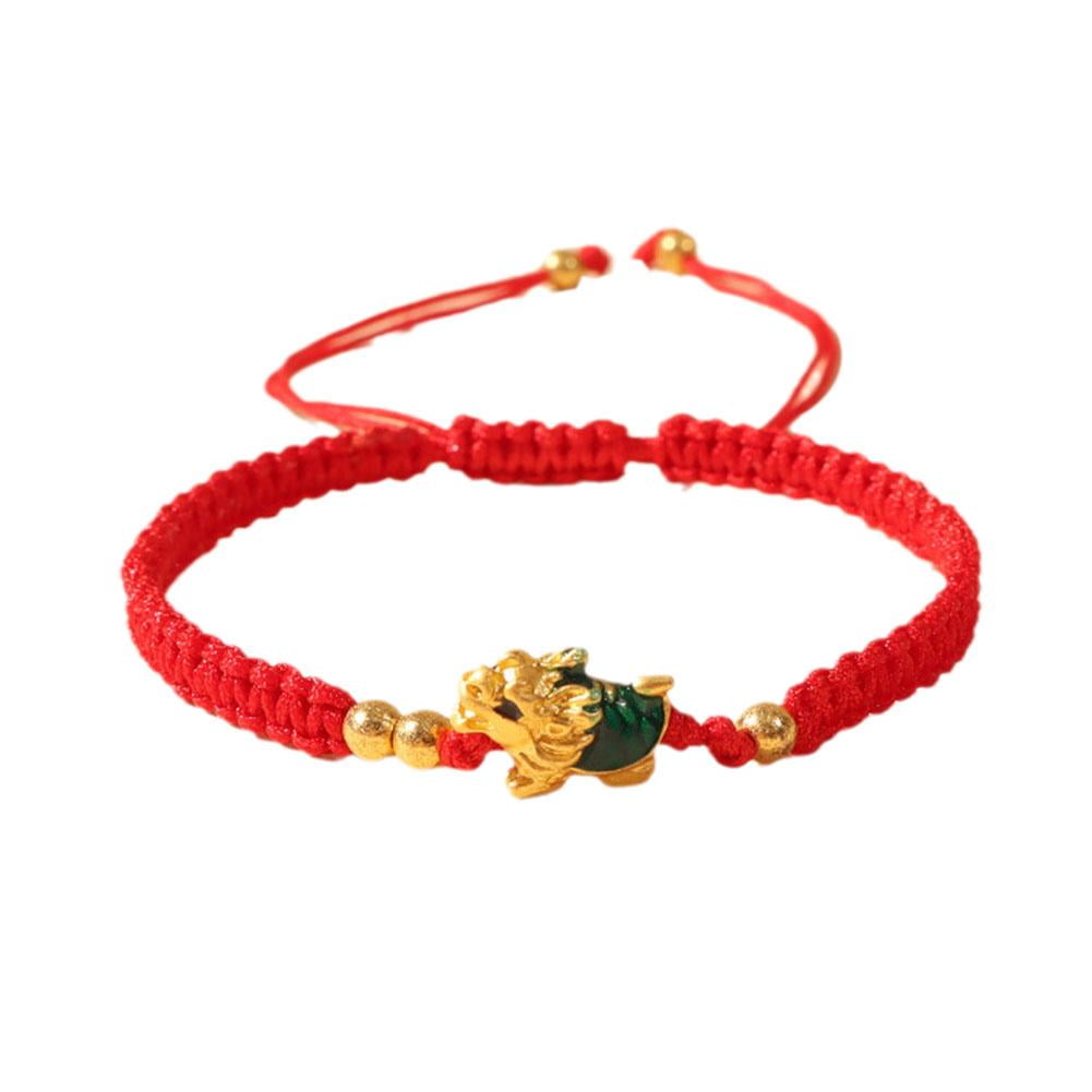 Dragon Adjustable Handmade Red String Rope Bracelet - Walmart.com