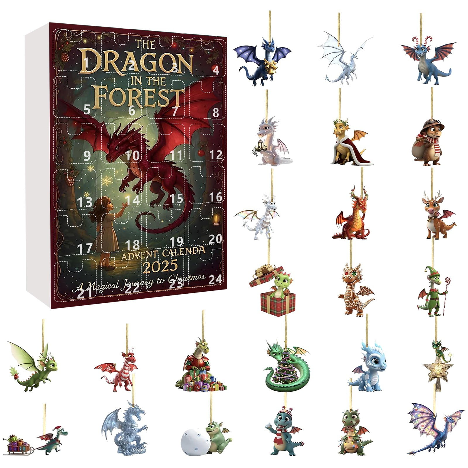 Dragon Advent Calendar 2025 – 24 Days 2D Acrylic Cartoon Character ...