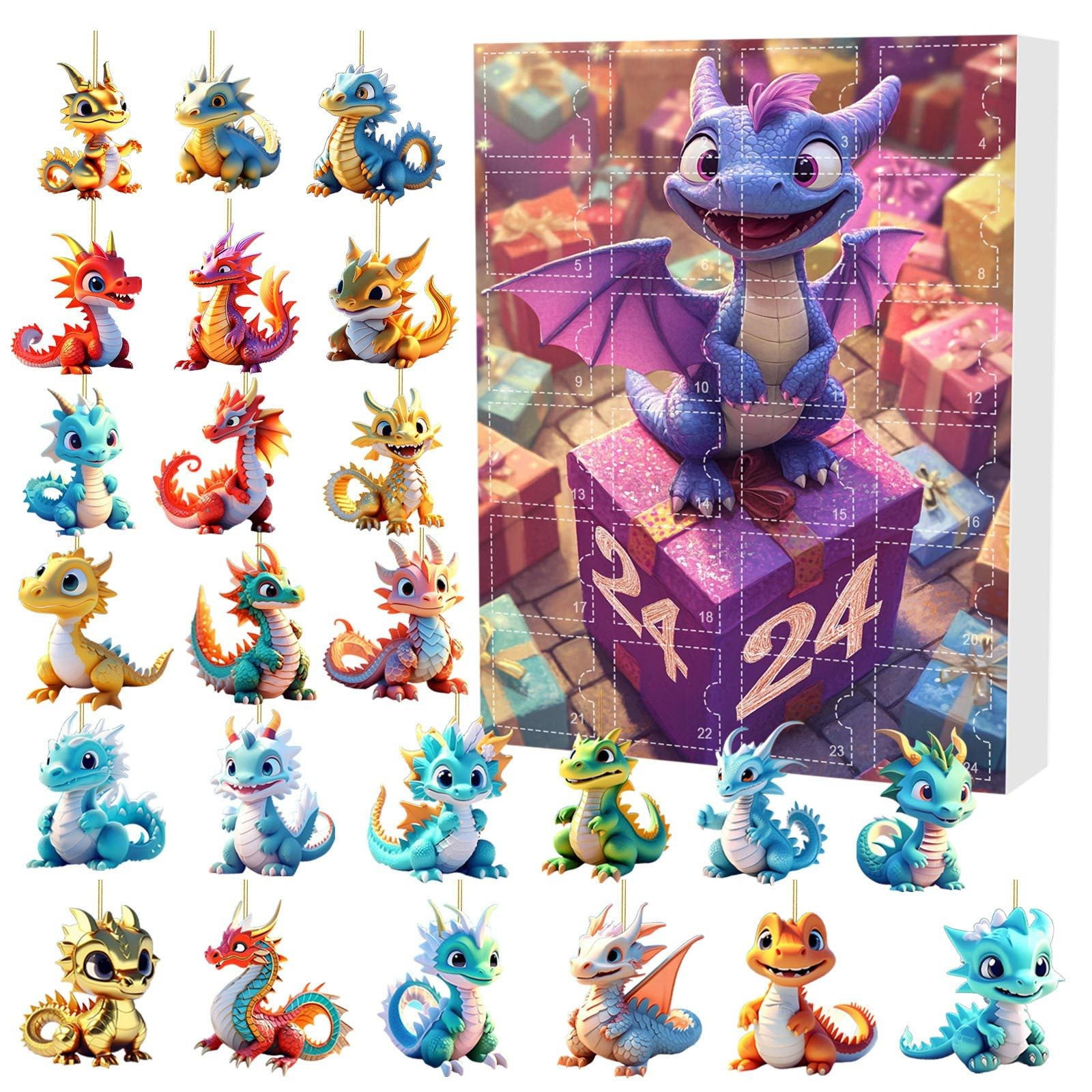 Dragon Advent Calendar, 2025 Advent Countdown Calendar Dragon,Christmas ...
