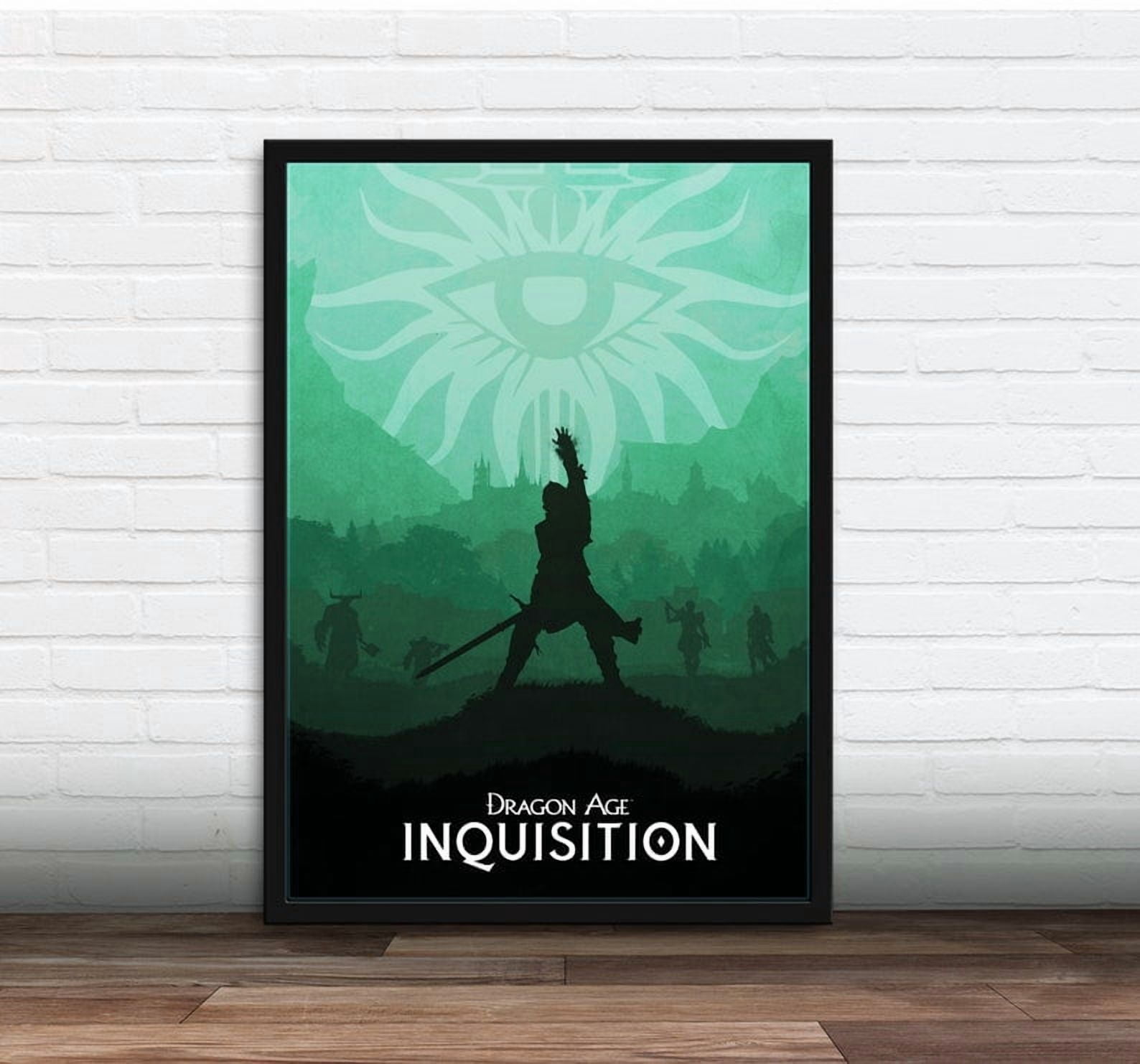 Dragon Age Inquisition Poster Fantasy RPG Wall Art Minimalist Green ...