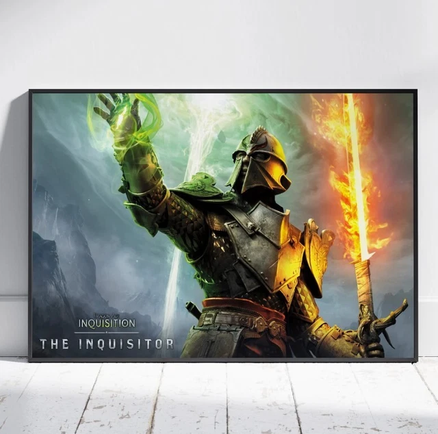 Dragon Age Poster, The Inquisitor Wall Art, Rolled Print 5 NO FRAMED ...