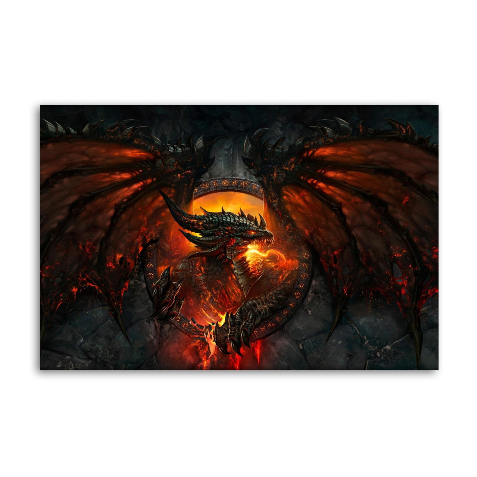 Dragon Aile De Mort Wow Posters Wall Art Painting Canvas Gift Living Room Prints Bedroom Decor ...