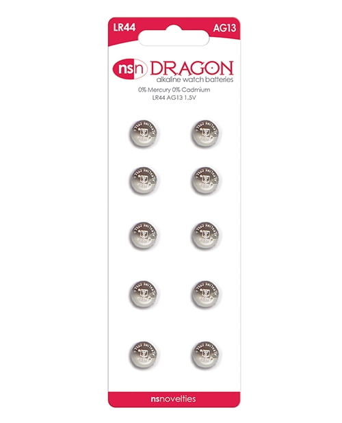 Dragon Alkaline Batteries - AG13/LR44 Pack of 10 - Walmart.com