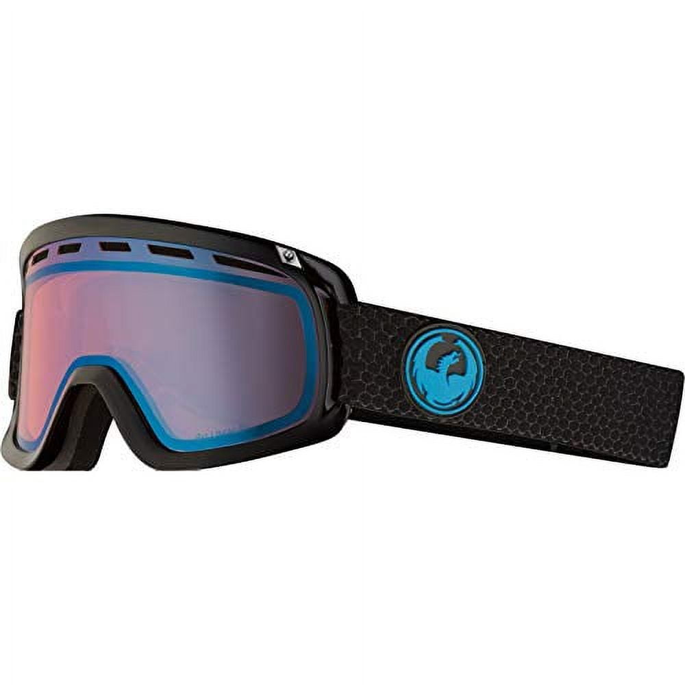 Dragon Alliance D1 OTG Ski Goggles, Black, SplitLuma Blue Ion Lens ...