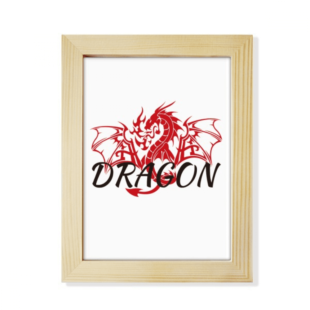 Dragon Animal Myth Wings East West Desktop Adorn Photo Frame Display ...