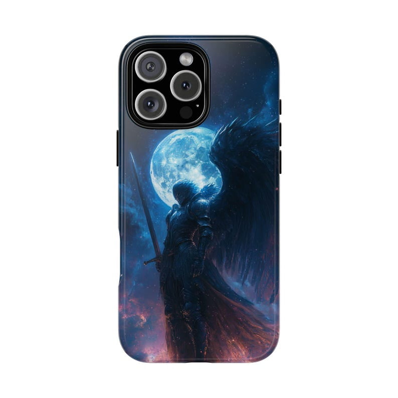Dragon Armor Knight Winged Lunar Warrior Battle Artwork Phone Case with ...