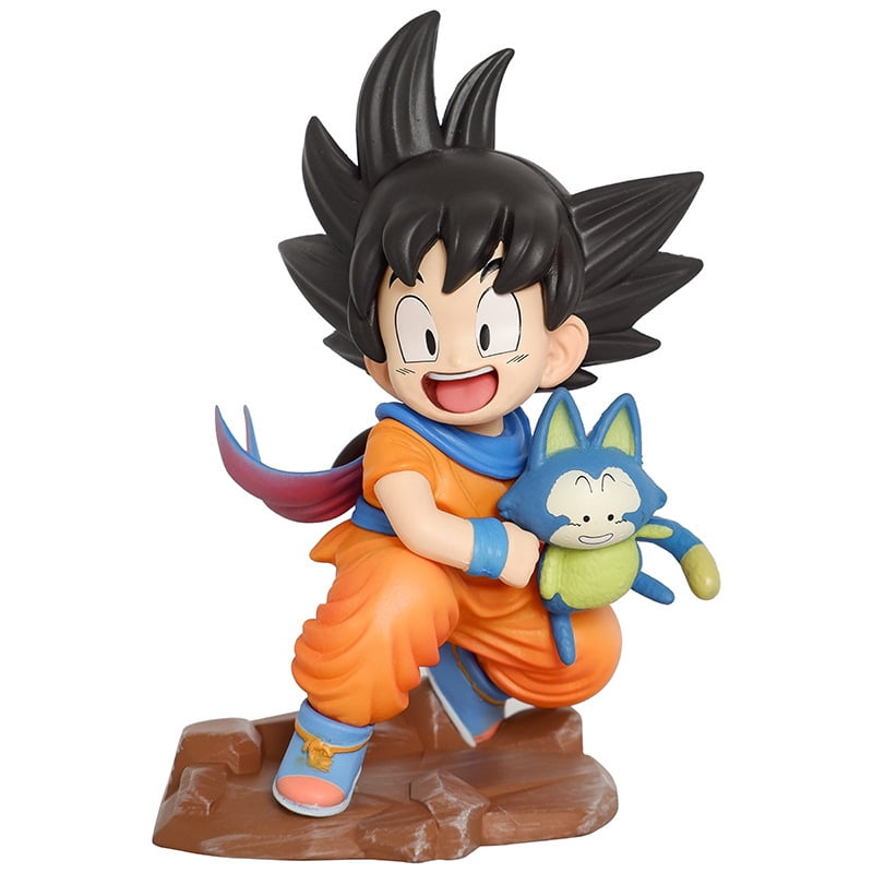 Dragon Ball 15cm Childhood Little Goku Hugs Puer Ya Mu Tea Little ...