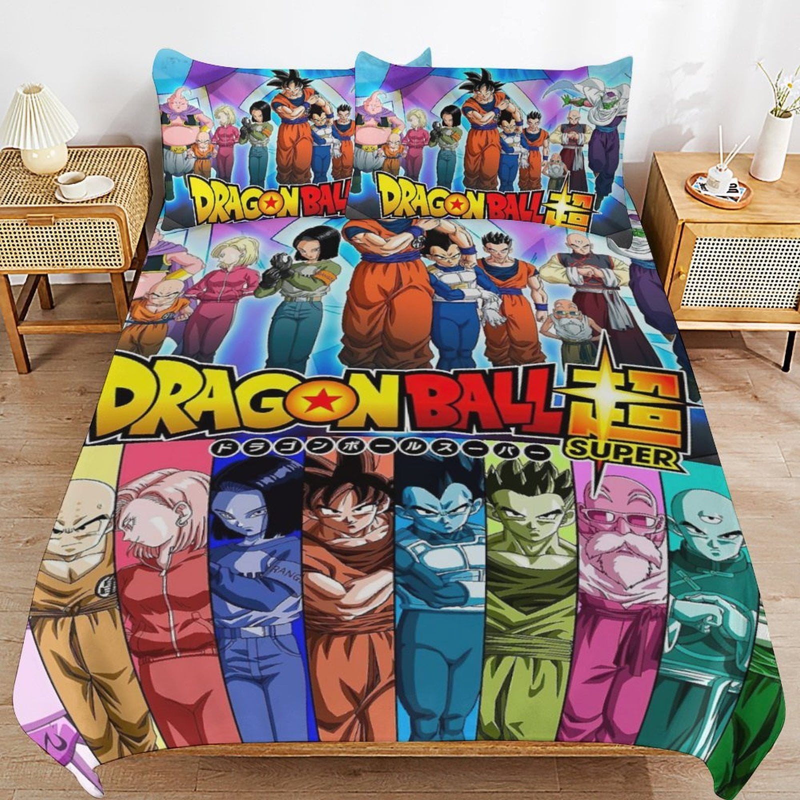 Dragon Ball 3-piece Bedding Set Twin Size,Kids Bedding Include 1 Duvet ...