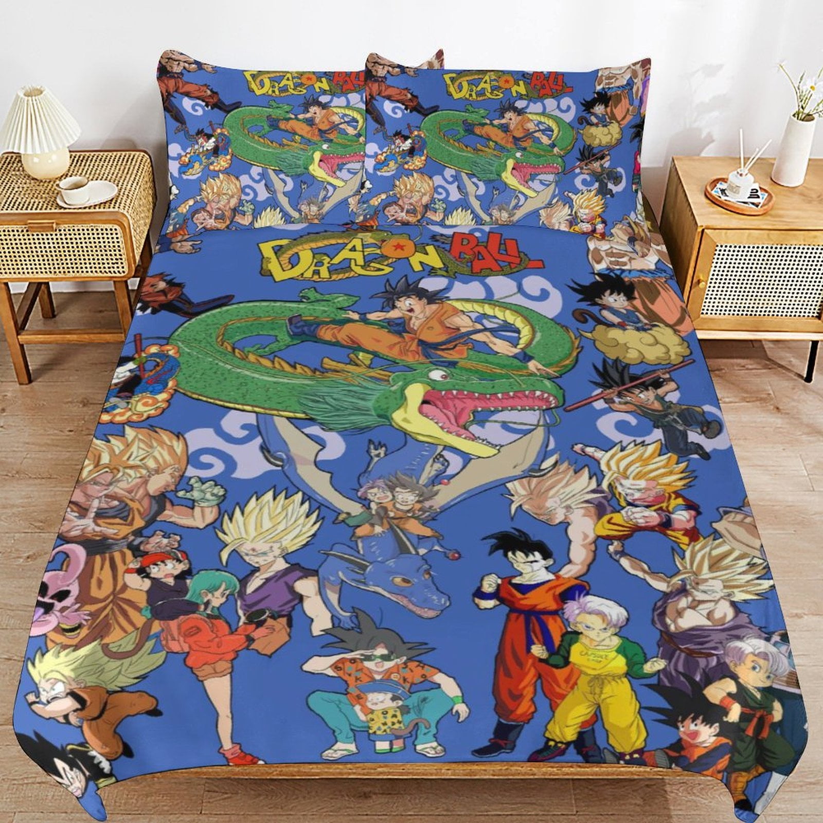 Dragon Ball 3-piece Bedding Set Twin Size,Kids Bedding Include 1 Duvet ...