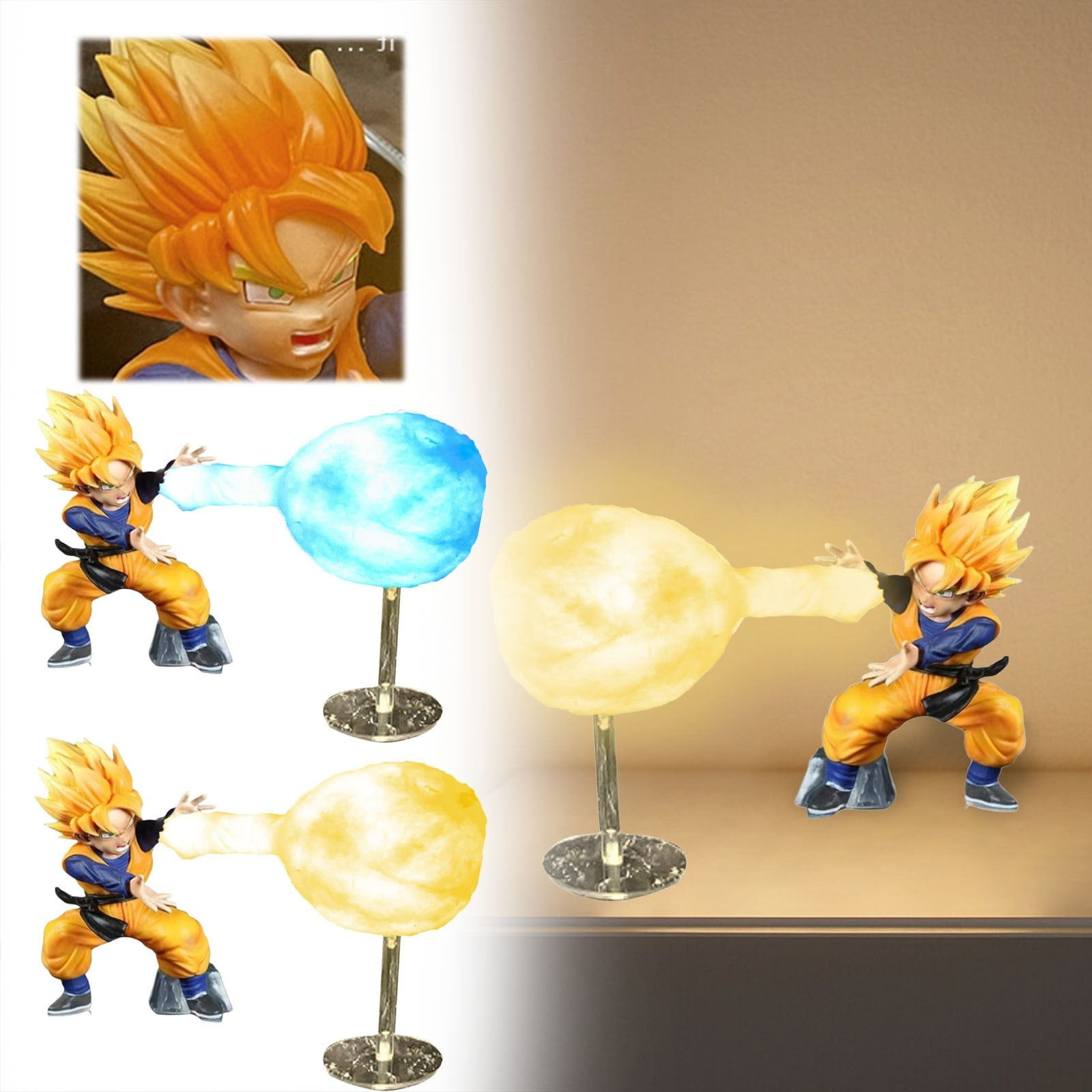 Dragon Ball Anime Character Night Light Figurine Decorative Led Lamp ...