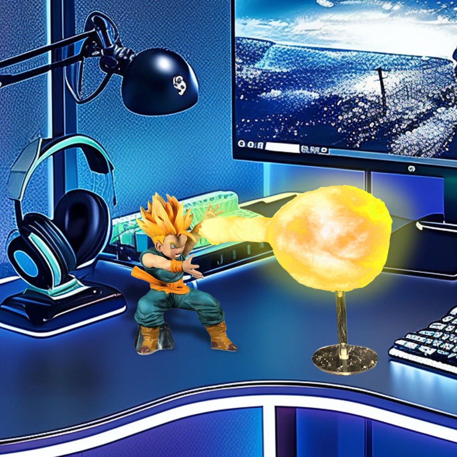 Dragon Ball Anime Character Night Light Figurine Decorative Led Lamp ...