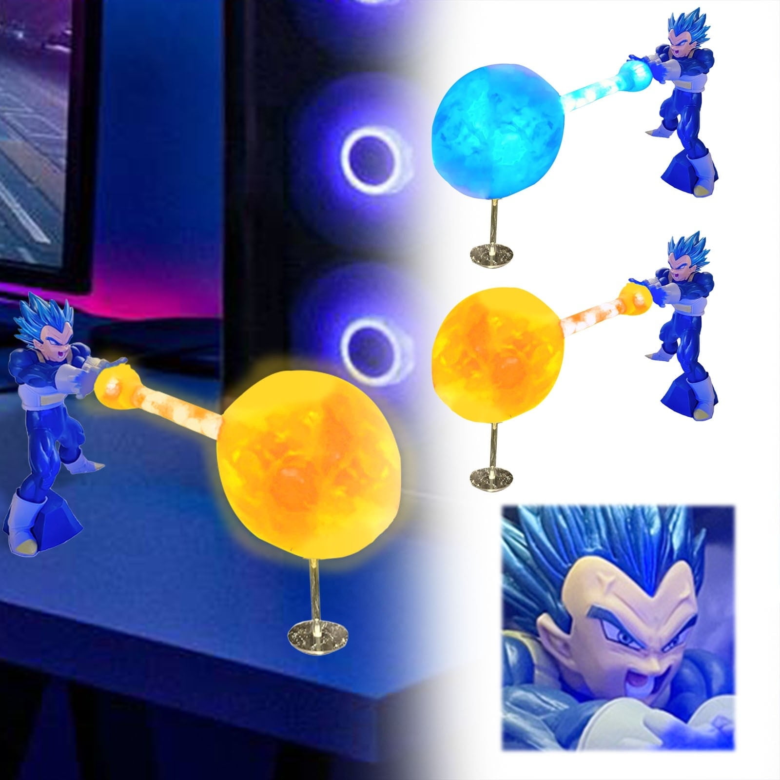 Dragon Ball Anime Character Night Light Figurine Decorative Led Lamp ...