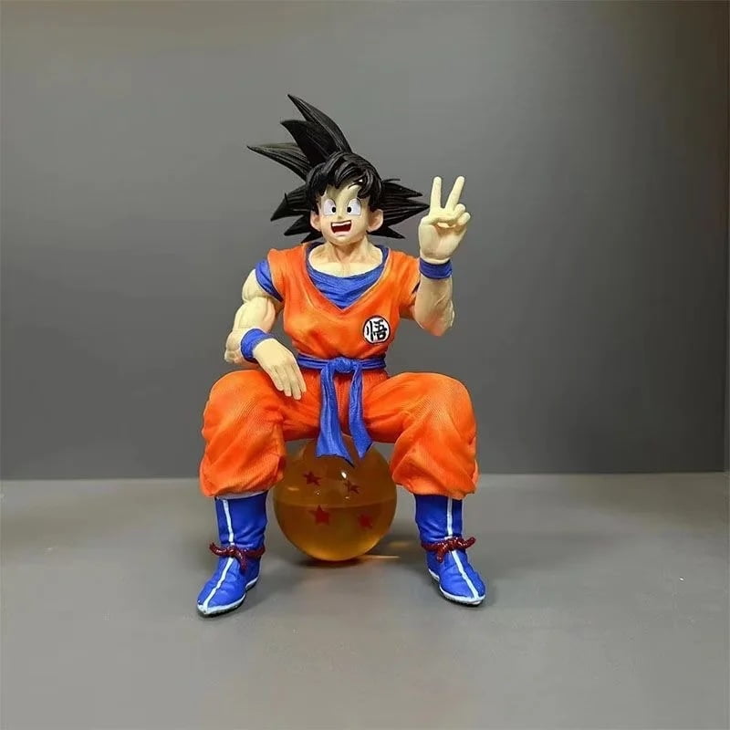 Dragon Ball Anime Vegeta Son Goku Figurine Sitting Action Figures Pvc ...