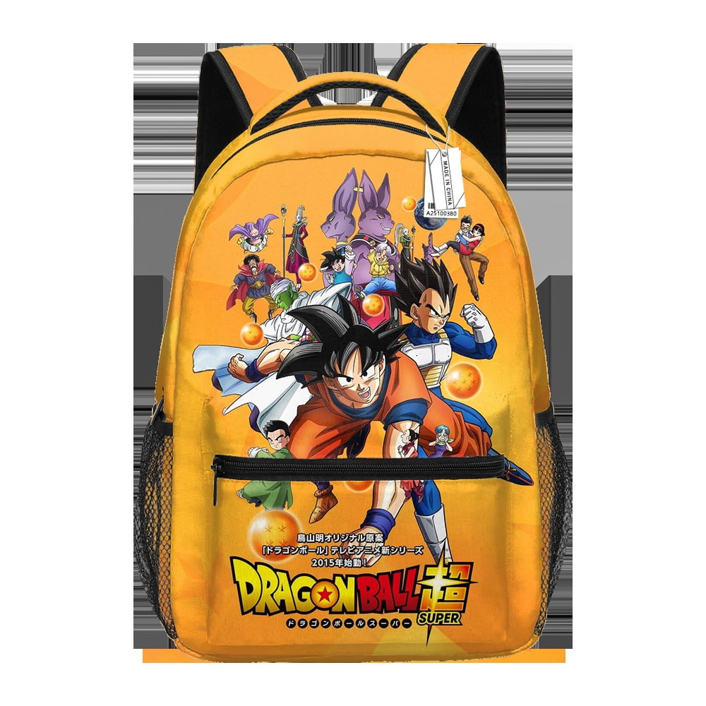 Dragon Ball Backpack Adjustable Straps Front Pocket Daypack Backpacks ...