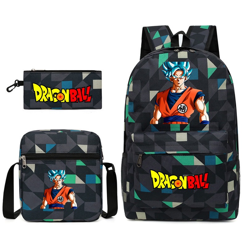 Dragon Ball Backpack Anime Wukong Goku Set 3D Print Casual Student ...