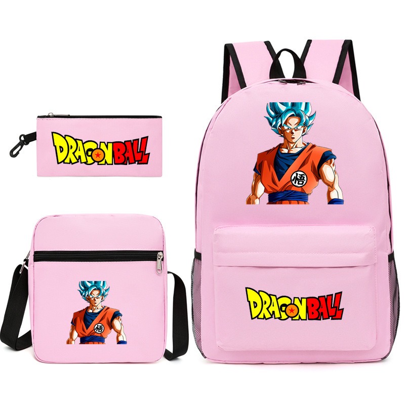 Dragon Ball Backpack Anime Wukong Goku Set 3D Print Casual Student ...