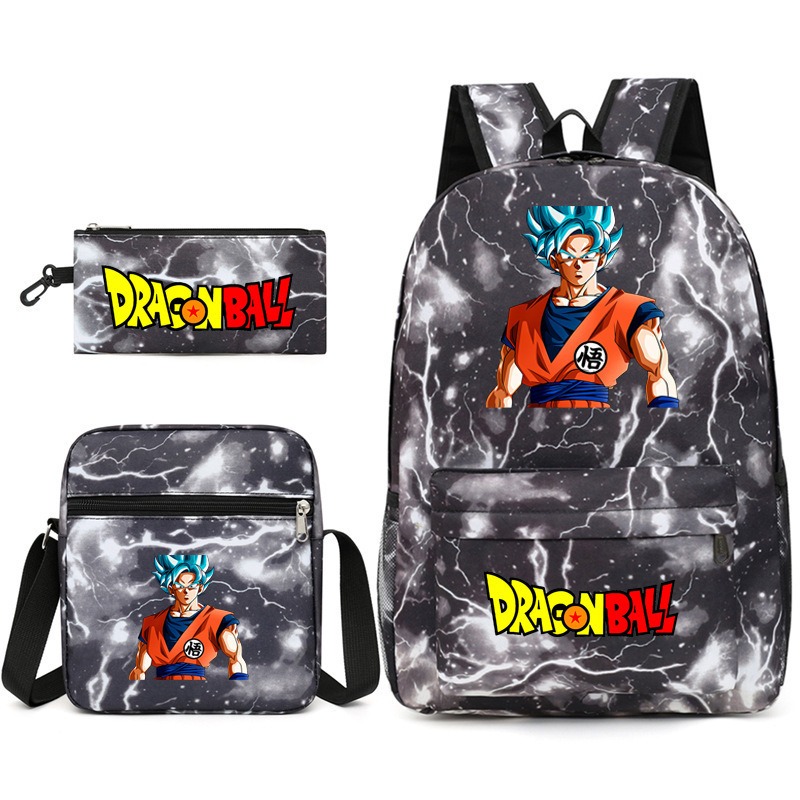 Dragon Ball Backpack Anime Wukong Goku Set 3D Print Casual Student ...