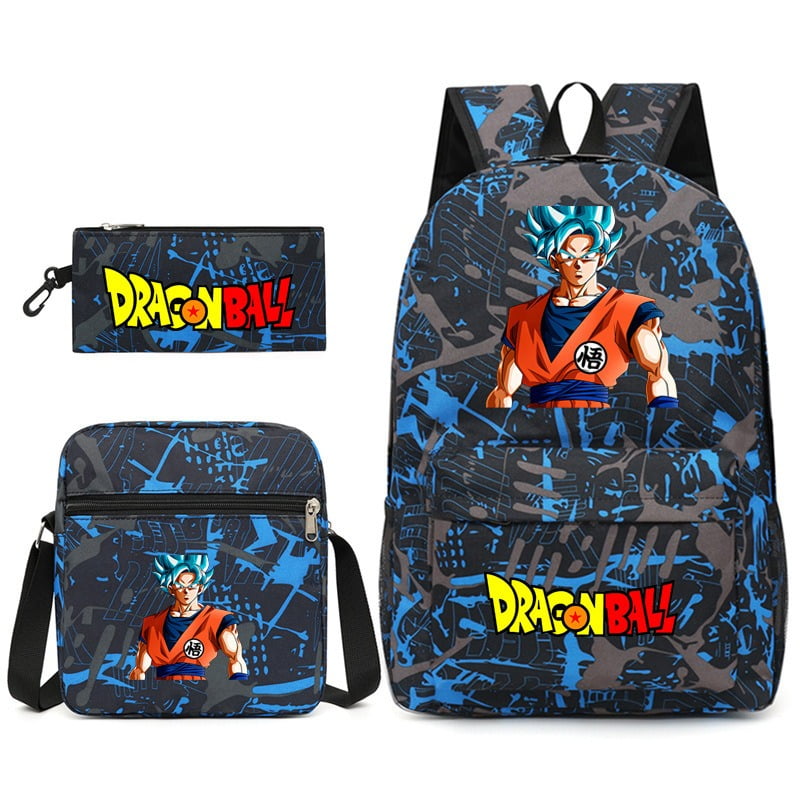 Dragon Ball Backpack Anime Wukong Goku Set 3D Print Casual Student ...
