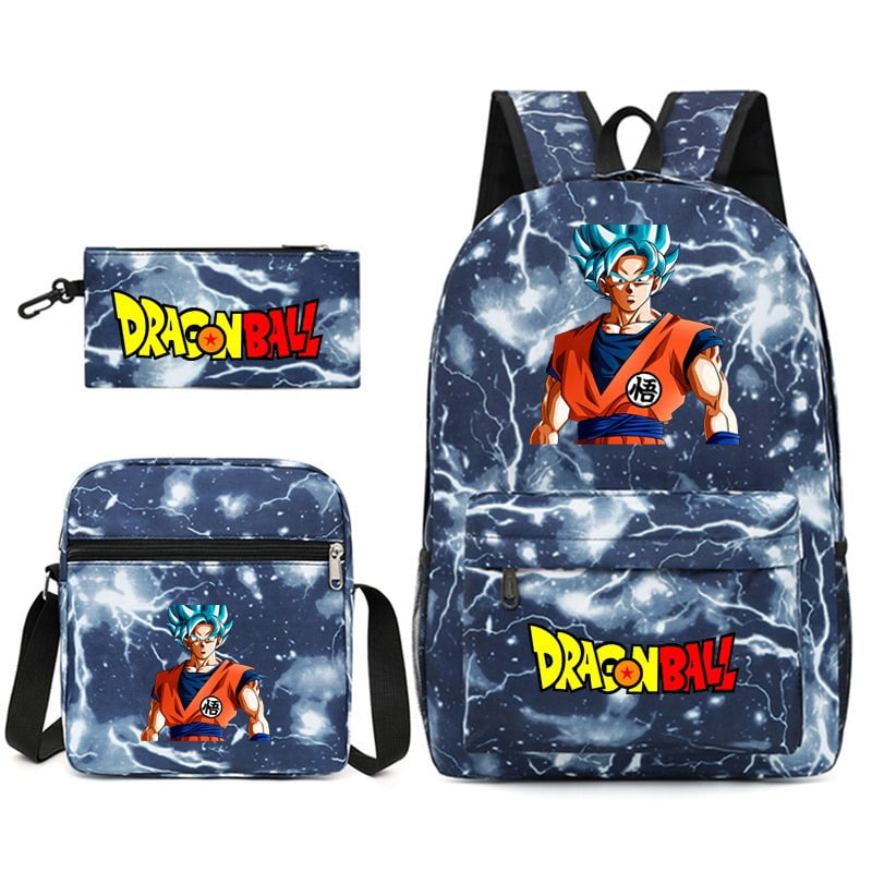 Dragon Ball Backpack Anime Wukong Goku Set 3D Print Casual Student ...