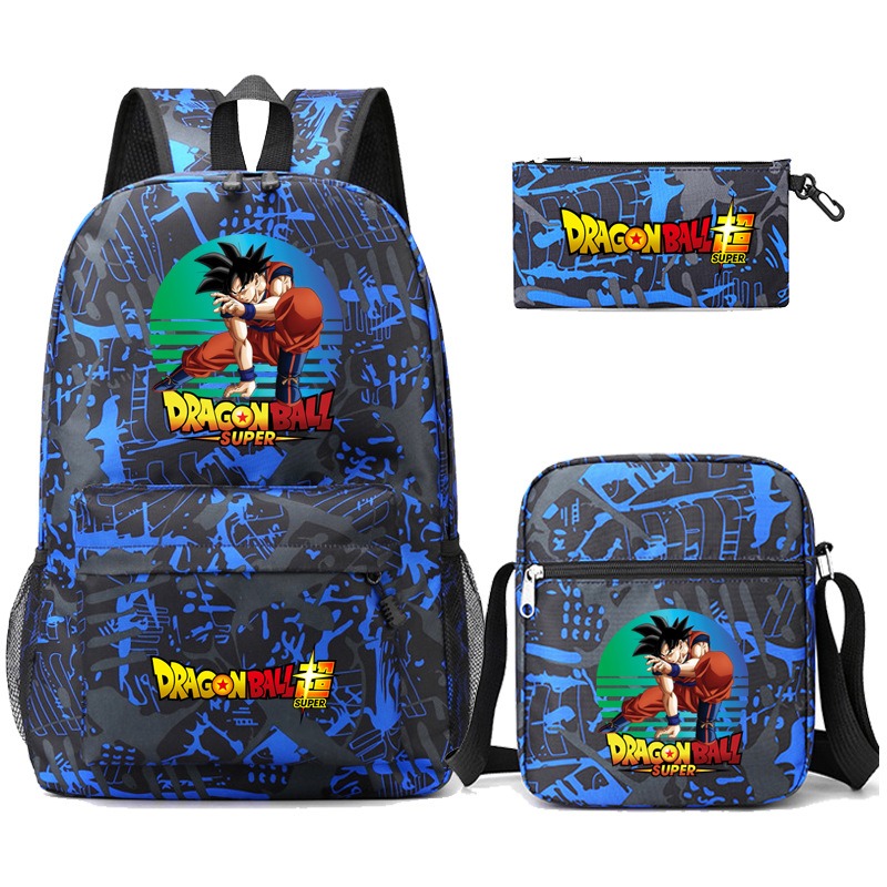 Dragon Ball Backpack Anime Wukong Lightweight Goku Set 3D Print Casual ...