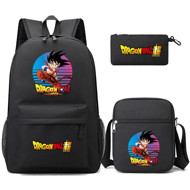 Dragon Ball Backpack Anime Wukong Lightweight Goku Set 3D Print Casual ...