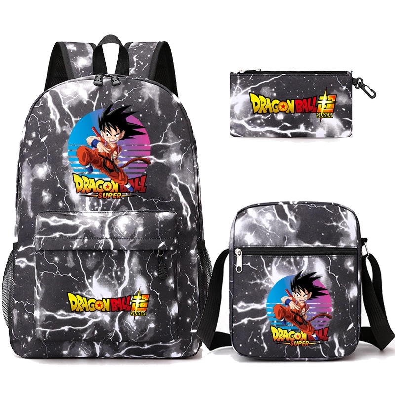 Dragon Ball Backpack Anime Wukong Lightweight Goku Set 3D Print Casual ...